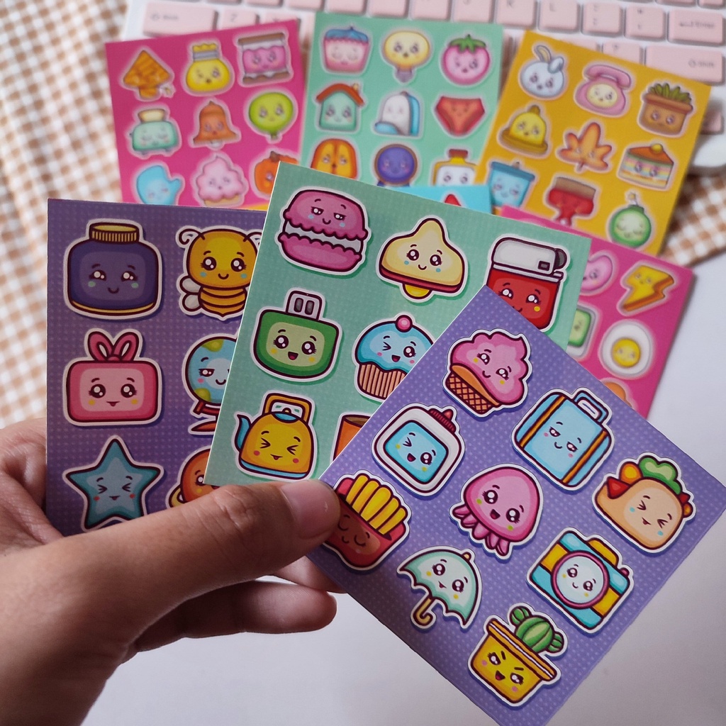 Kawaii aesthetic sticker case aesthetic sticker | Shopee Singapore