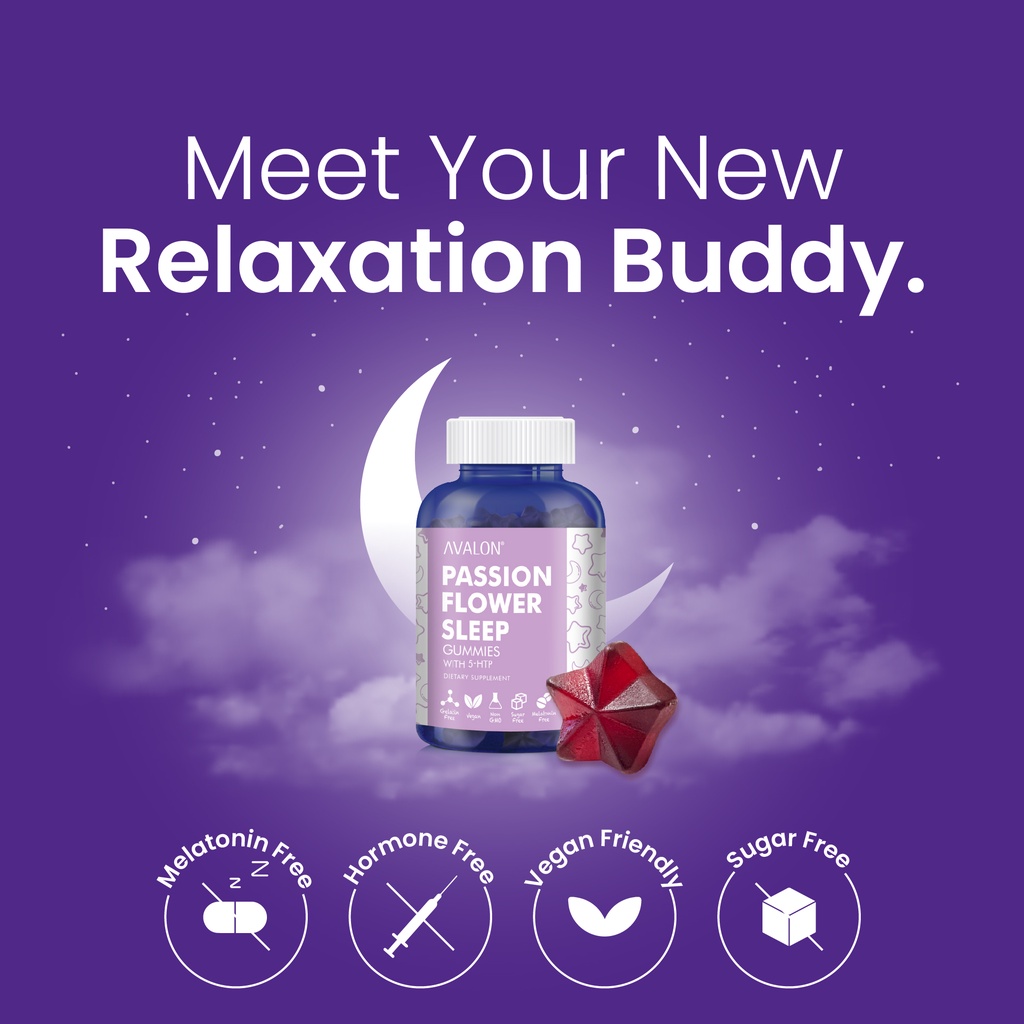 [Bundle of 2] AVALON Passion Flower Sleep Gummies 60s | With Gaba ...