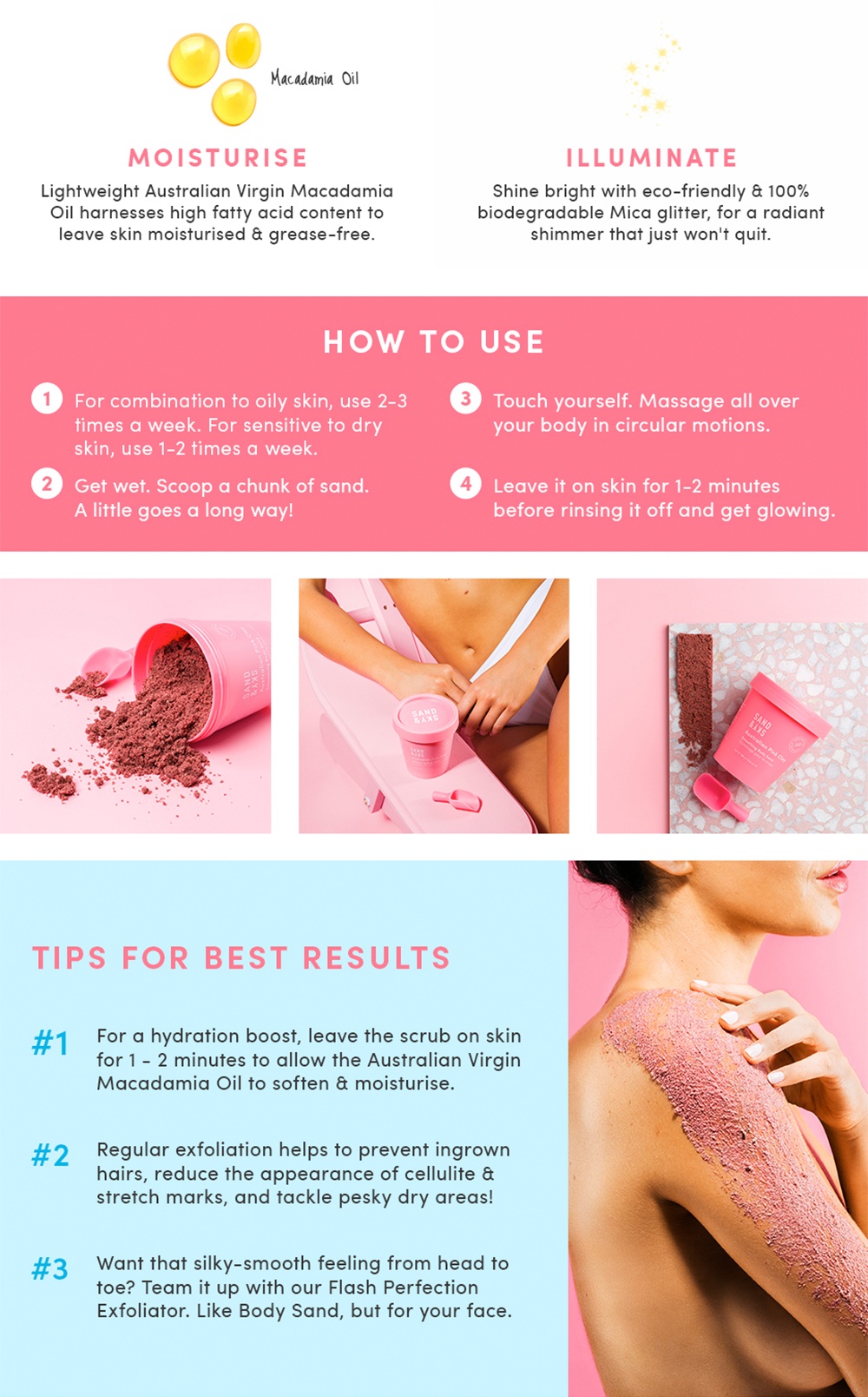 Sand And Sky Australian Pink Clay Smoothing Body Sand Shopee Singapore