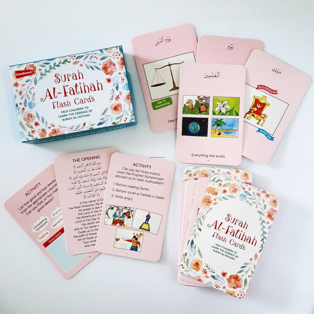 Surah Al-Fatihah Flash Cards (Childrens Islamic games) (Kids Islamic ...