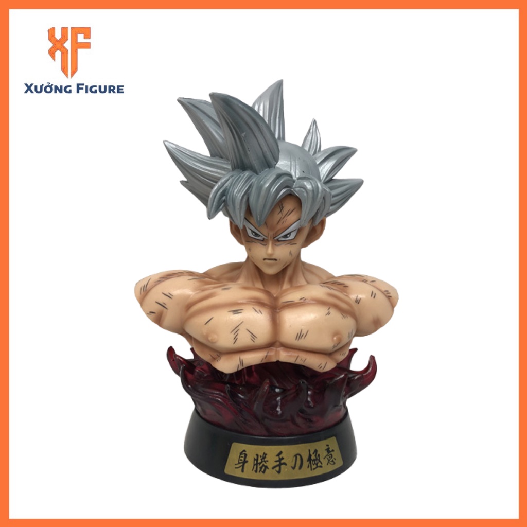 Mastered Ultra Instinct Silver Hair Goku Toy model with 15 cm high LED ...
