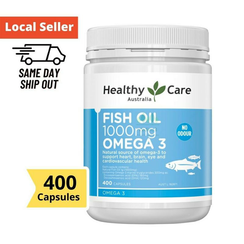 Healthy Care Fish Oil 1000mg 3 (Expired Dates OCT 2022) | Shopee Singapore