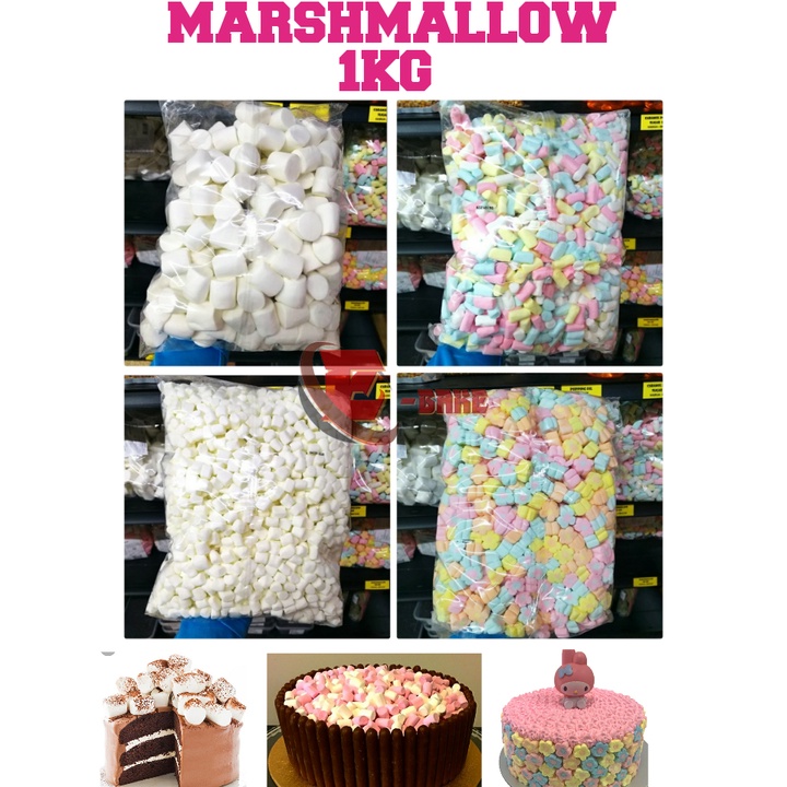 1KG MARSHMALLOW | PREMIUM MARSHMALLOW HALAL | Shopee Singapore