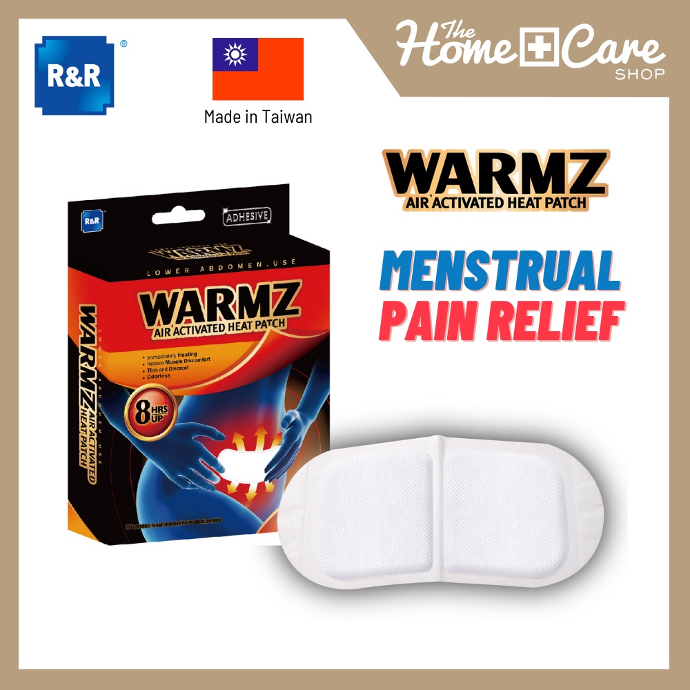 R&R Warmz Air Activated Heat Patch (Menstrual Pain Relief) | Shopee ...