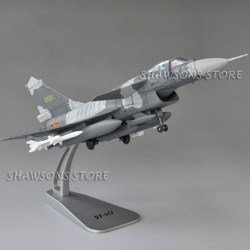 1:72 Scale Diecast Military Model Toy Jian-10 J-10 China Jet Fighter ...