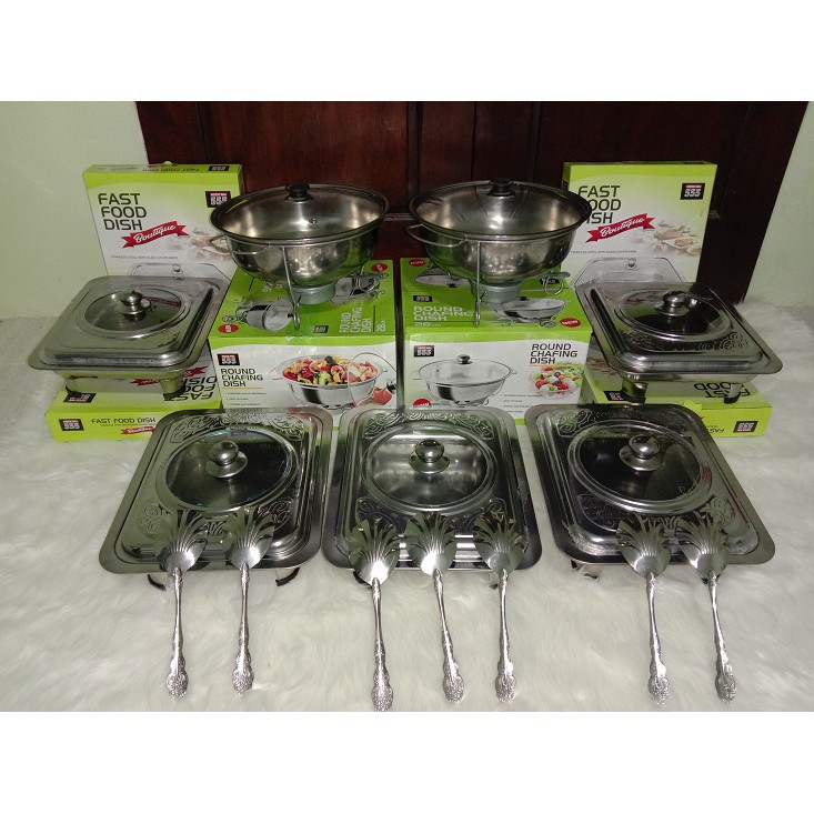 Arz STORE Buffet set Combination Cover batik motif stainless steel ...