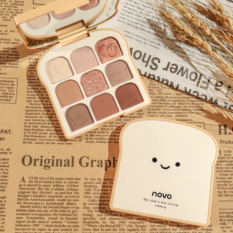 NOVO5645 sunny soft magic toast eyeshadow tray fun series eyeshadow ...