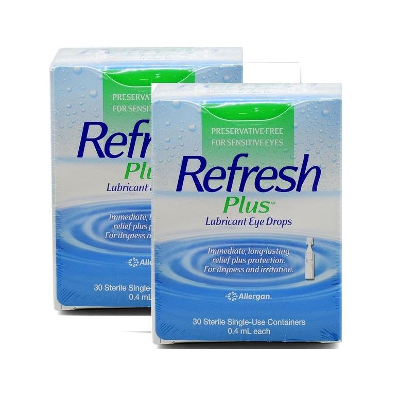 [Bundle of 2] REFRESH PLUS EYE DROPS 30 VIALS X 0.4ML | Shopee Singapore