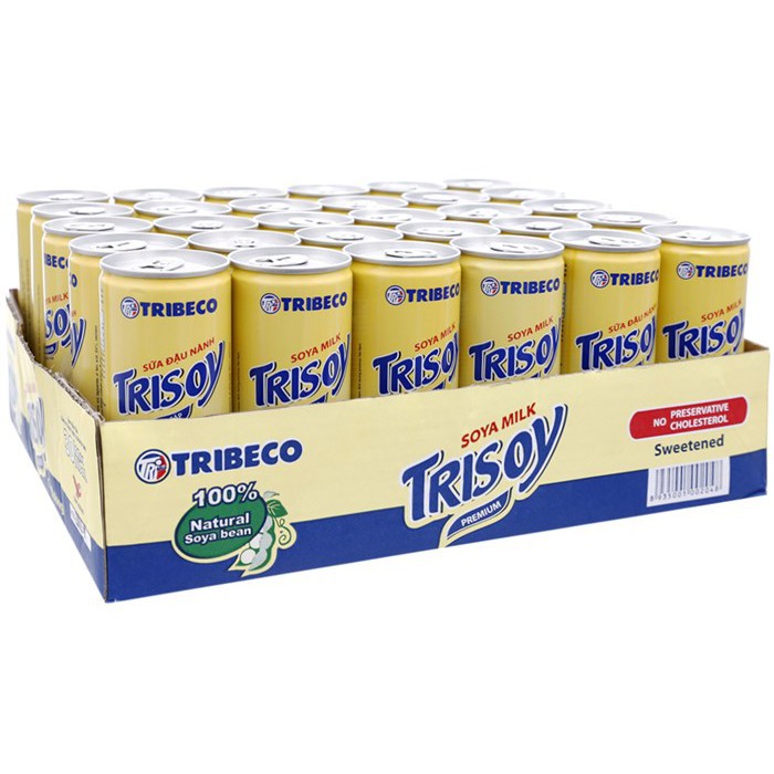 Carton of 30 cans of Tribeco Trisoy Soymilk 240ml_KK0253 | Shopee Singapore