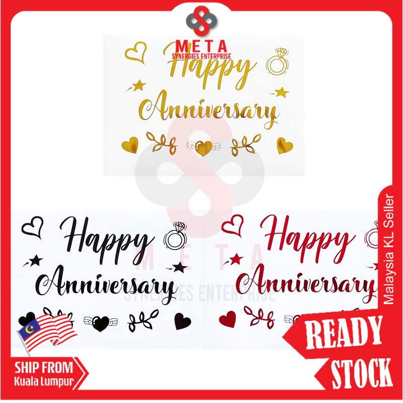 18-36 Inches Big Size DIY Happy Anniversary Transparent Bobo Balloon ...