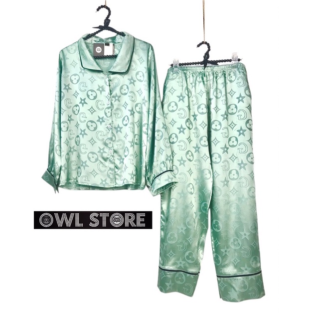 Silk Pajama Set (Long) | Shopee Singapore