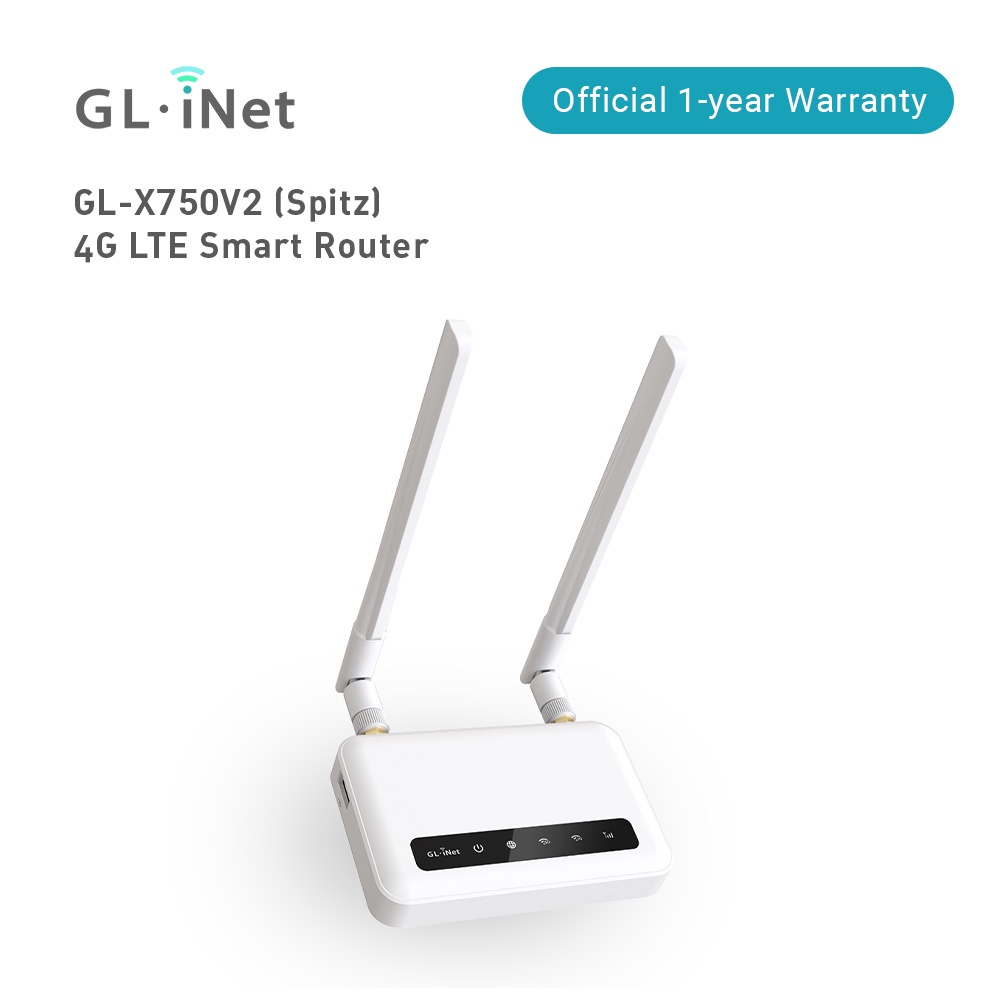 GL.iNet GL-X750 (Spitz) Version 2, 4G LTE OpenWrt VPN Router, 128GB Max ...
