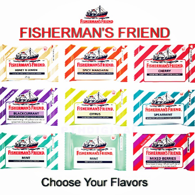 Fisherman's Friend Lozenges 25g (Sugar Free) 1 Box x 24 Packs x 21s ...