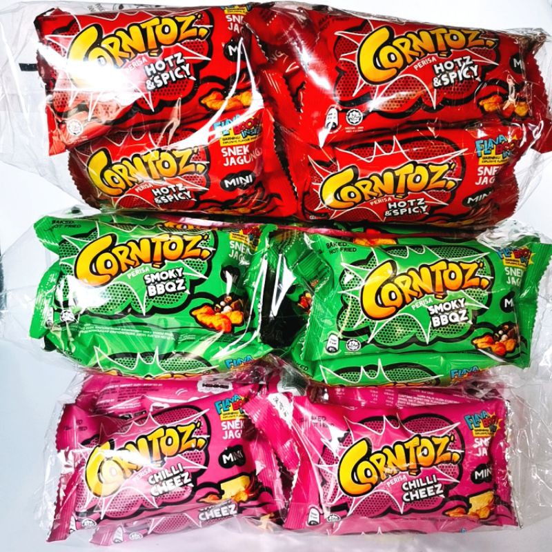 Corntoz Hotz & Spicy / Chilli Cheez / Smoky BBQz 1 x 30 x 15g | Shopee ...