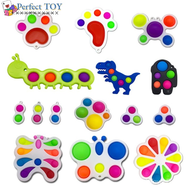 PS Pop It Fidget Toys Set Stress Relief Bubble Popit Simple Dimple Kid ...