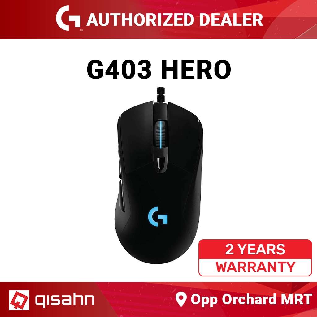 Logitech G403 Hero 25K Gaming Mouse, Lightsync RGB, Lightweight 87G+10G ...