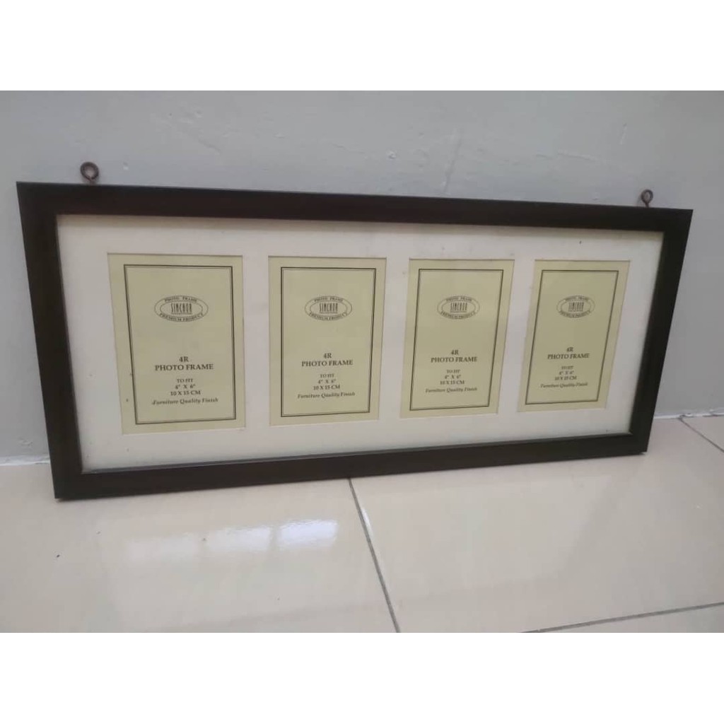 4R Black Modern Design Wood Photo Frame (4" x 6") | Shopee Singapore