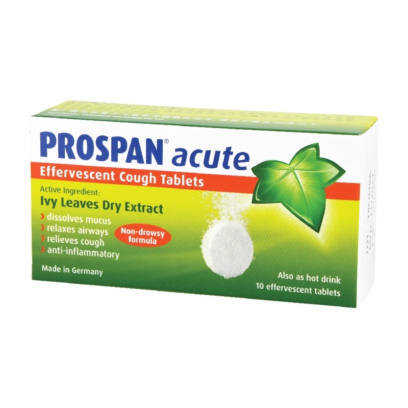 Twin pack - 2 X Prospan Effervescent Cough Tabs 10s | Shopee Singapore