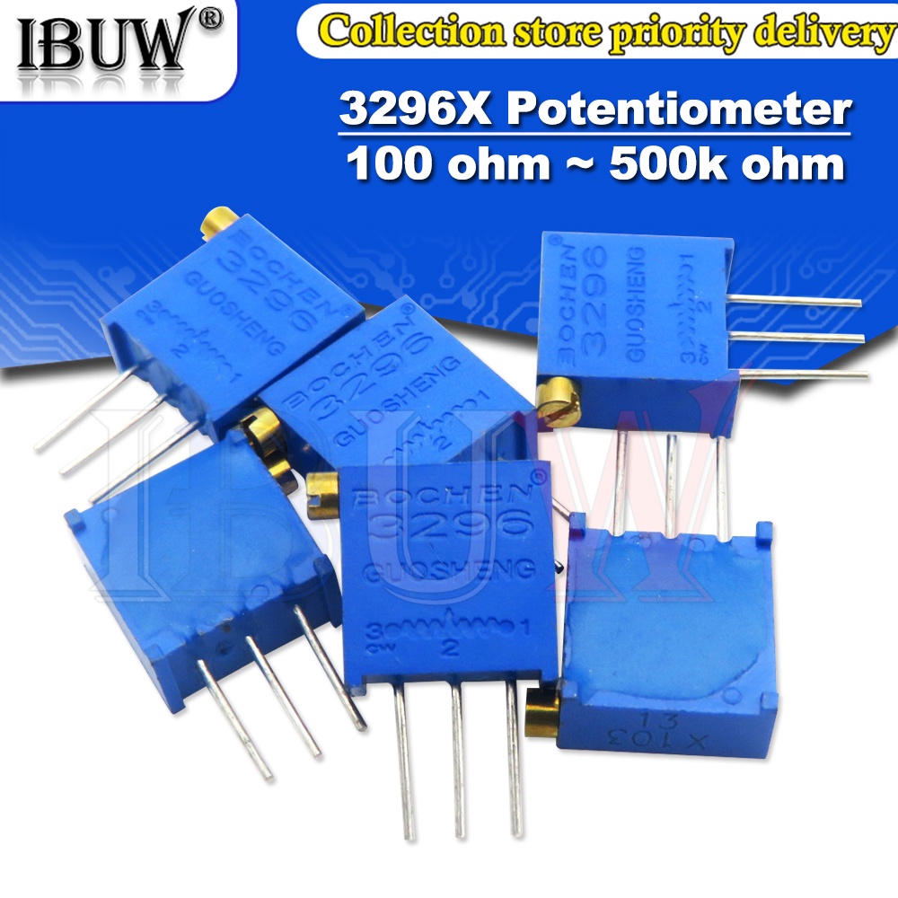 10PCS 3296 3296X Potentiometer resistanceohm Trimpot Trimmer 1K 2K 5K ...