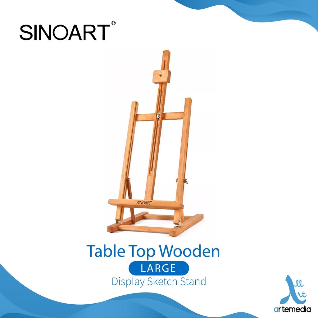 Sinoart Large Table Top Wooden Display Sketch Stand Drawing Easel ...
