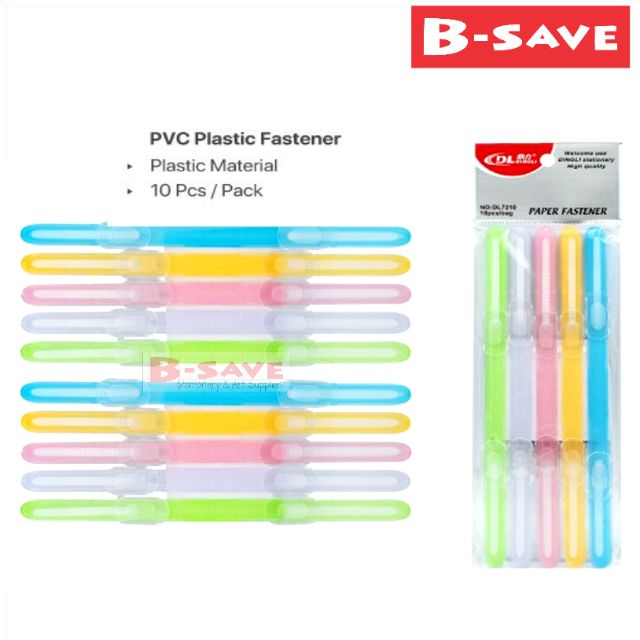 Plastic Paper Fastener 10pcs/Pack | Shopee Singapore