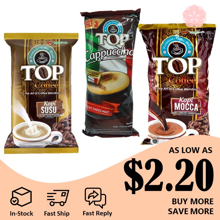 Top Cappuccino Coffee with Crunchy Choco Malt – Premium | Shopee Singapore