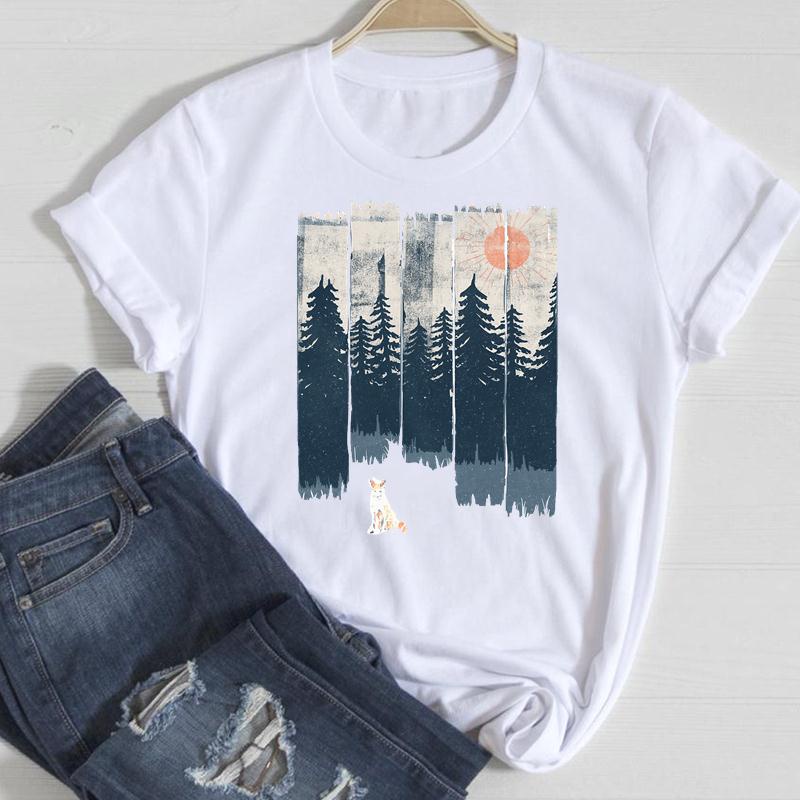 Tee Summer Vintage Watercolor Lovely Cute Graphic T Shirts Print T ...