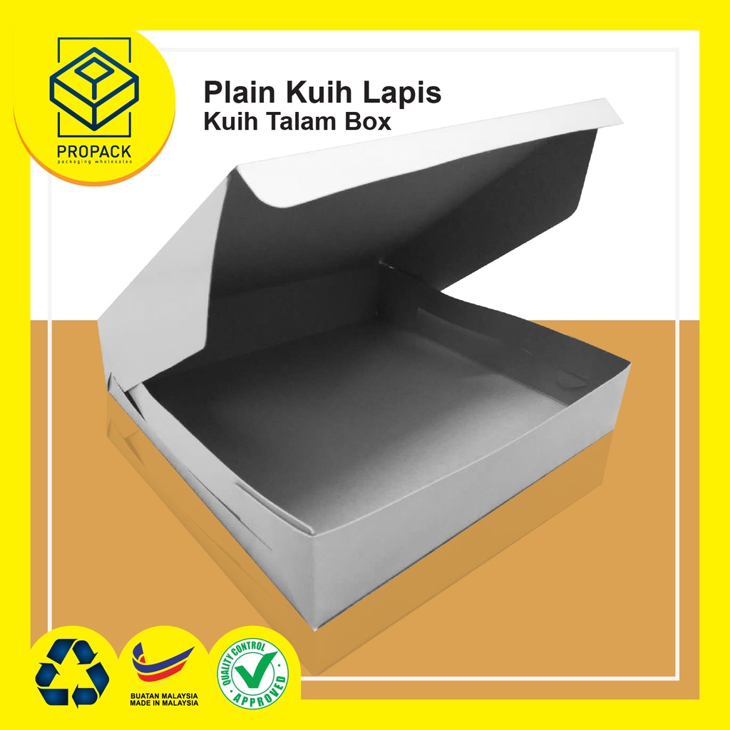 100pcs White kuih lapis & kuih Talam box 8/9/10/12 x 2.5inch | Shopee ...