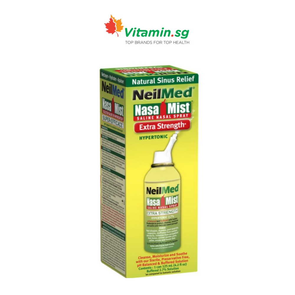 NeilMed NasaMist Extra Strength Hypertonic Spray, 125 ml | Shopee Singapore