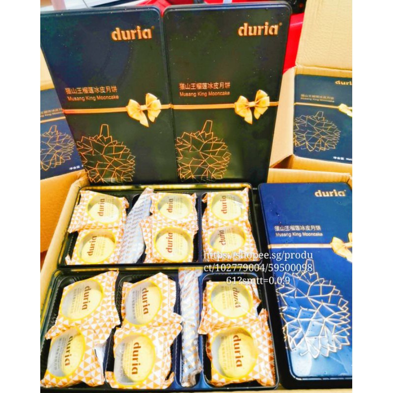 （Buy 1 Get 1 Free ）Duria Musang Durian Mooncake猫山王榴莲冰皮月饼 | Shopee Singapore