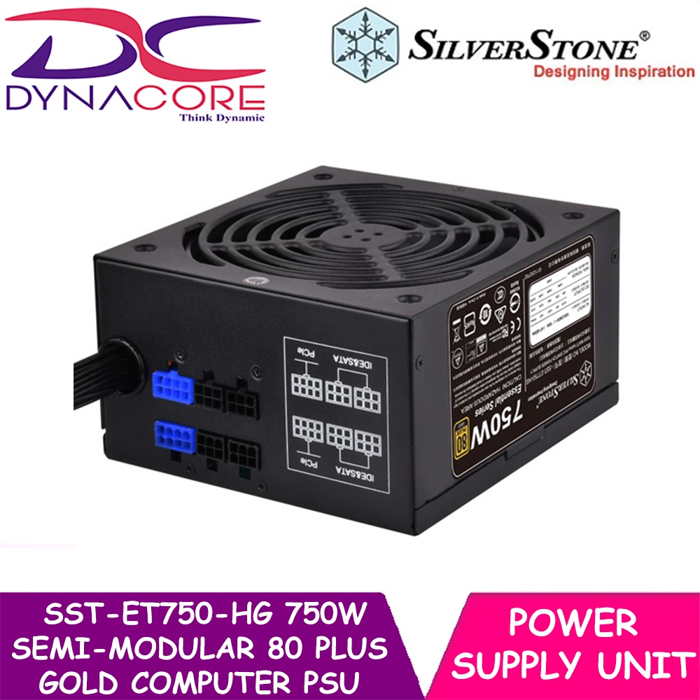 DYNACORE - SilverStone SST-ET750-HG 750W Semi-Modular 80 Plus Gold ...