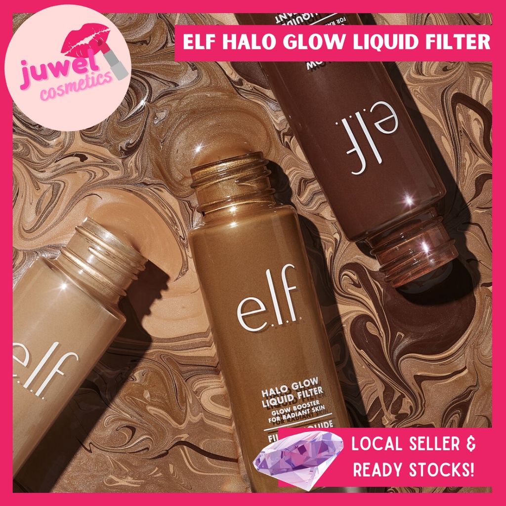 Elf (Tan/Deep Warm) Halo Glow Liquid Filter Review Swatches, 52% OFF