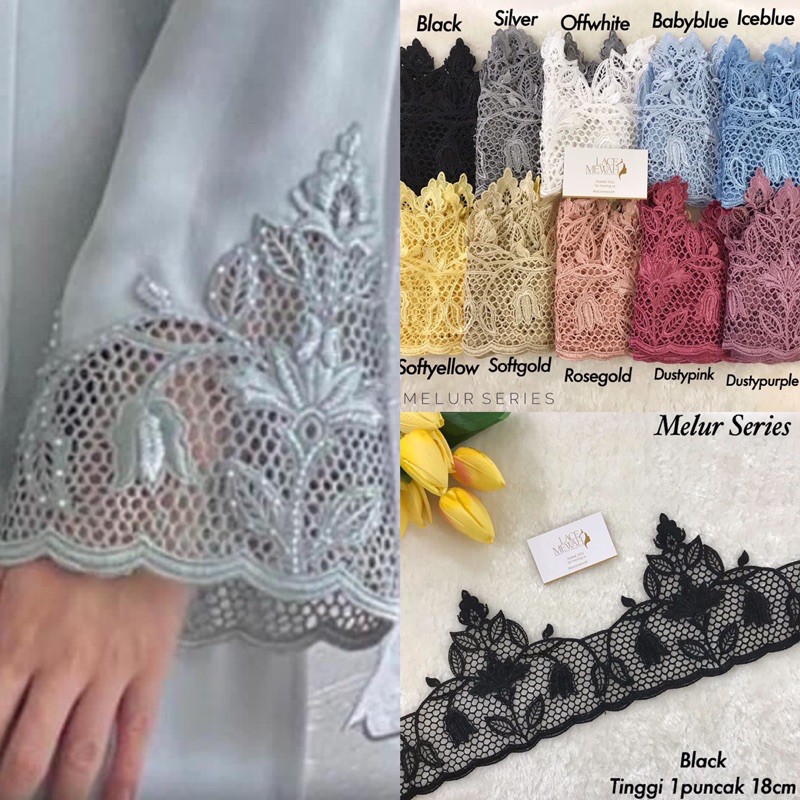 Embroidery Filigree BORDER LACE SIMPLE LACE Luxury Suitable For Wedding ...