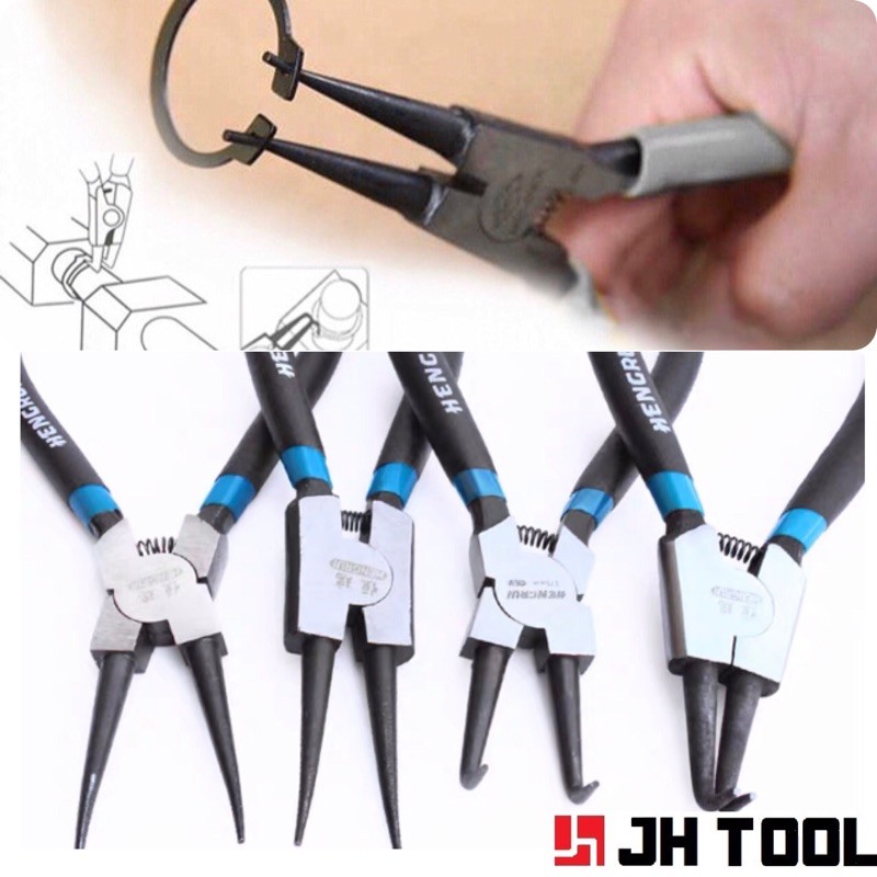 JHTOOL 7” 9” 13”Circlip Plier Retaining Clip Tool Internal External ...