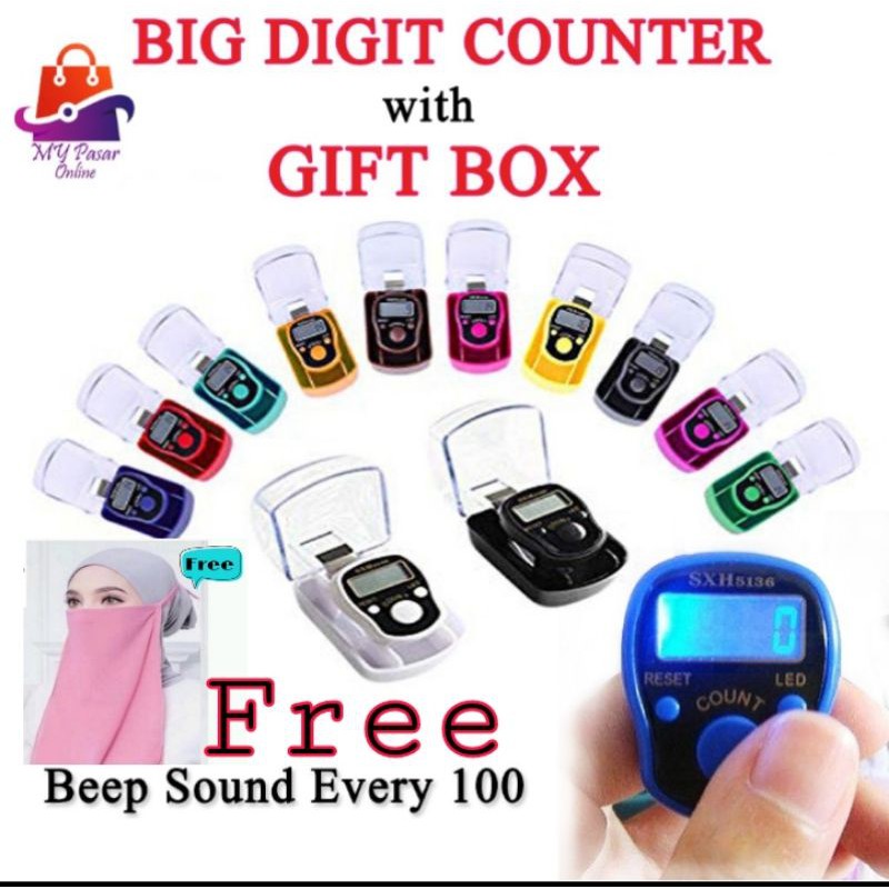 Digital Finger Counter LED With Beep Sound/Counter LED with in box ...