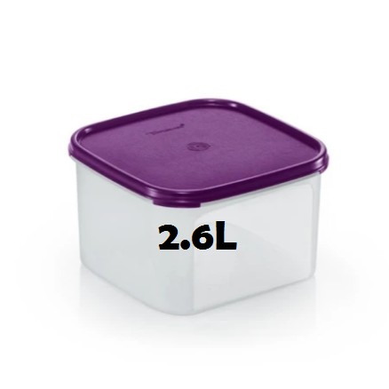 Tupperware Modular Mates Square II - Red/Black Seal (2.6L) | Shopee ...