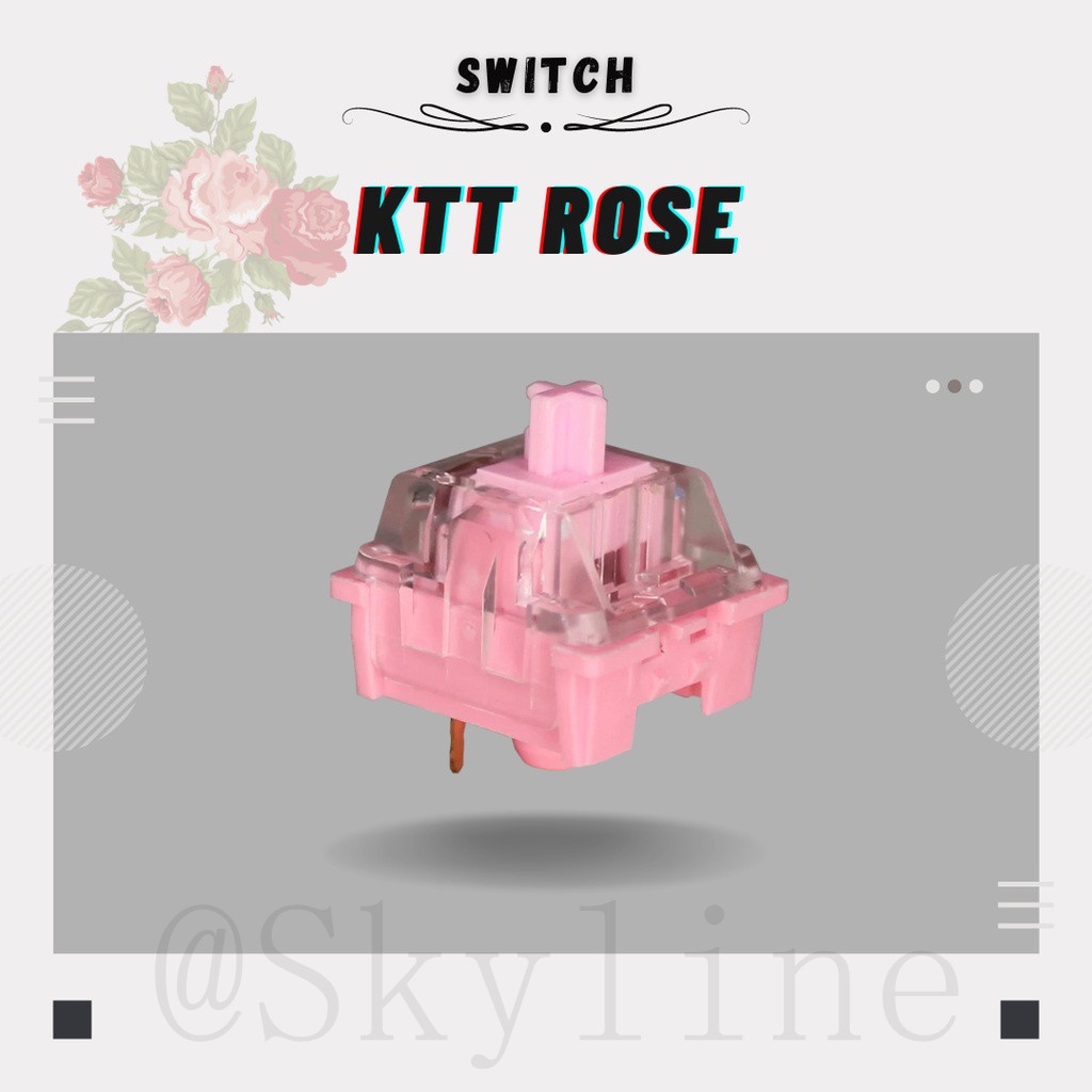 【In Stock】KTT Rose Linear Switch (10/20-Pack)Mechanical Keyboard Switch ...