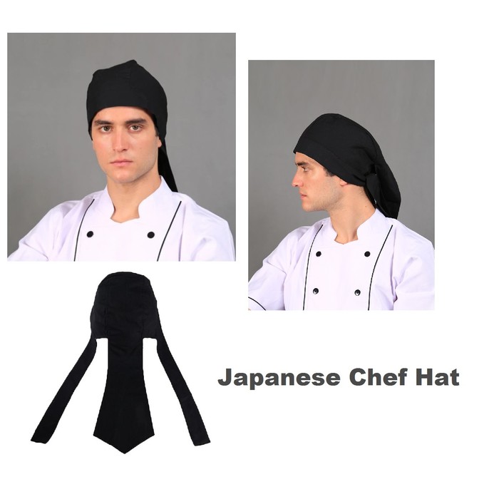 Japanese Strap Chef Hat (Japanese Sushi Chef Hat) | Shopee Singapore
