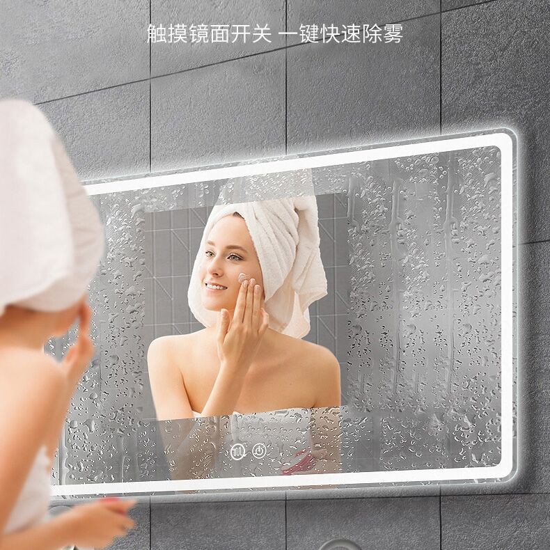Bathroom intelligent mirror makeup mirror anti fog led mirror | Shopee ...