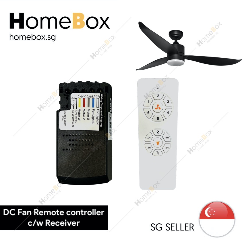 HomeBox πΈπ¬ DC Ceiling Fan Remote Control Kit with Receiver for DC motor ... HomeBox πΈπ¬ DC Ceiling Fan Remote Control Kit with Receiver for DC motor ...