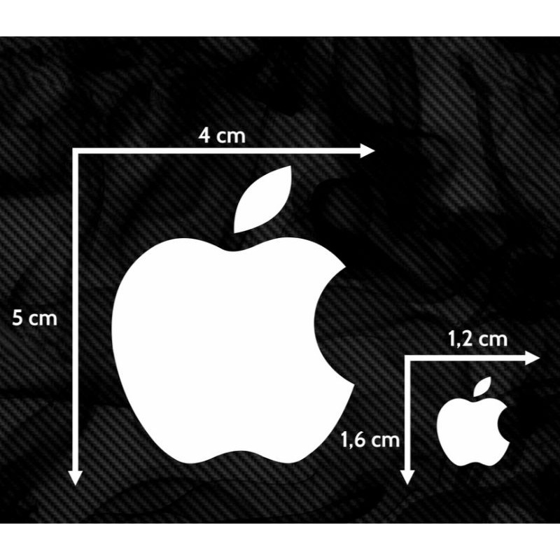 Apple logo cutting Sticker with iphone logo | Shopee Singapore