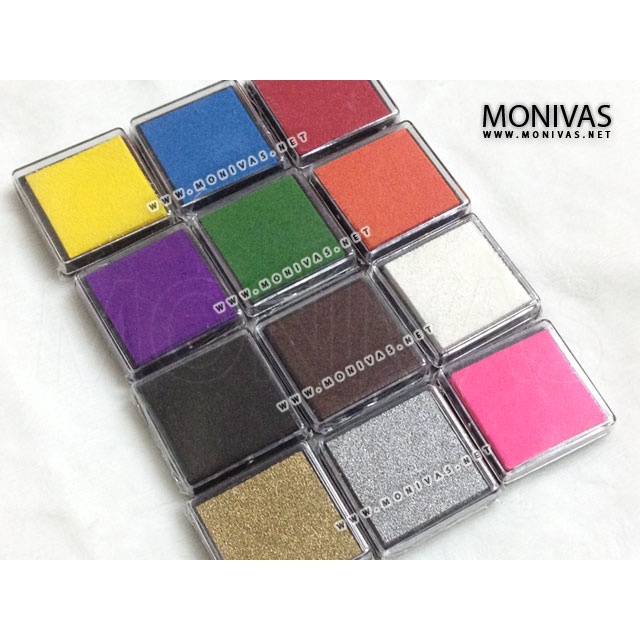 Mini Water-Based Ink Pads DIY Rubber Stamping Scrapbook Crafting ...