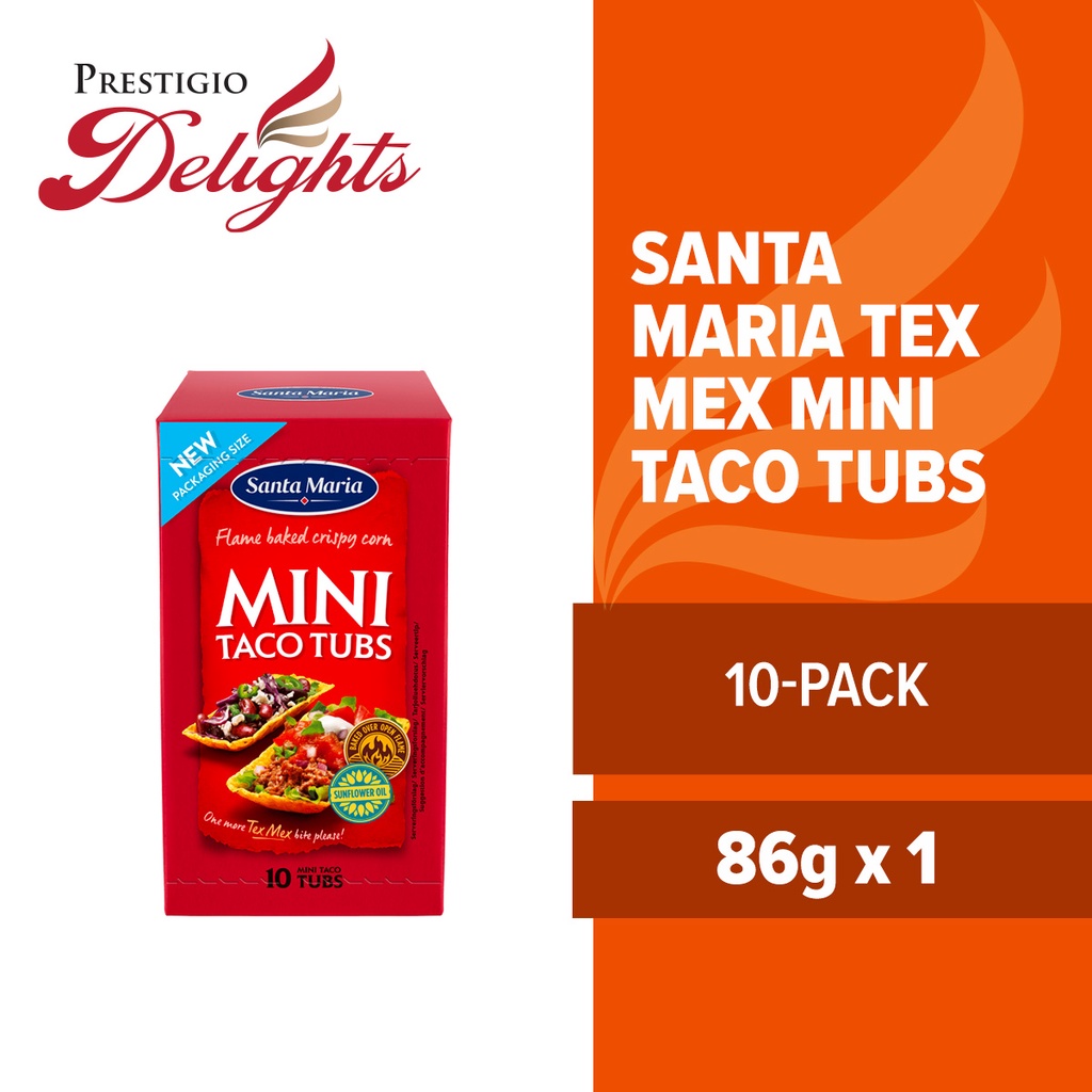 Santa Maria Mini Taco Tubs 10 packs 86g | Shopee Singapore