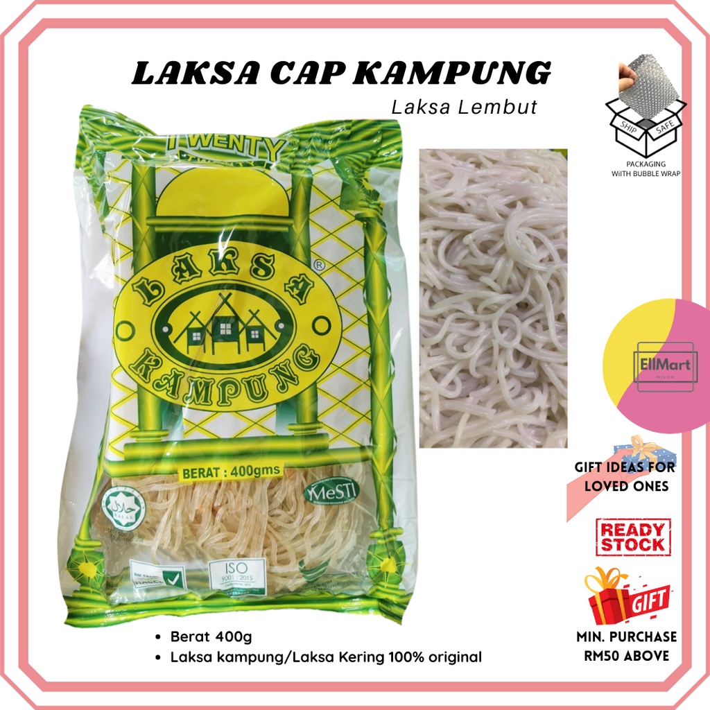 Dry Laksa Kampung | Rice Laksa [400g] | Shopee Singapore