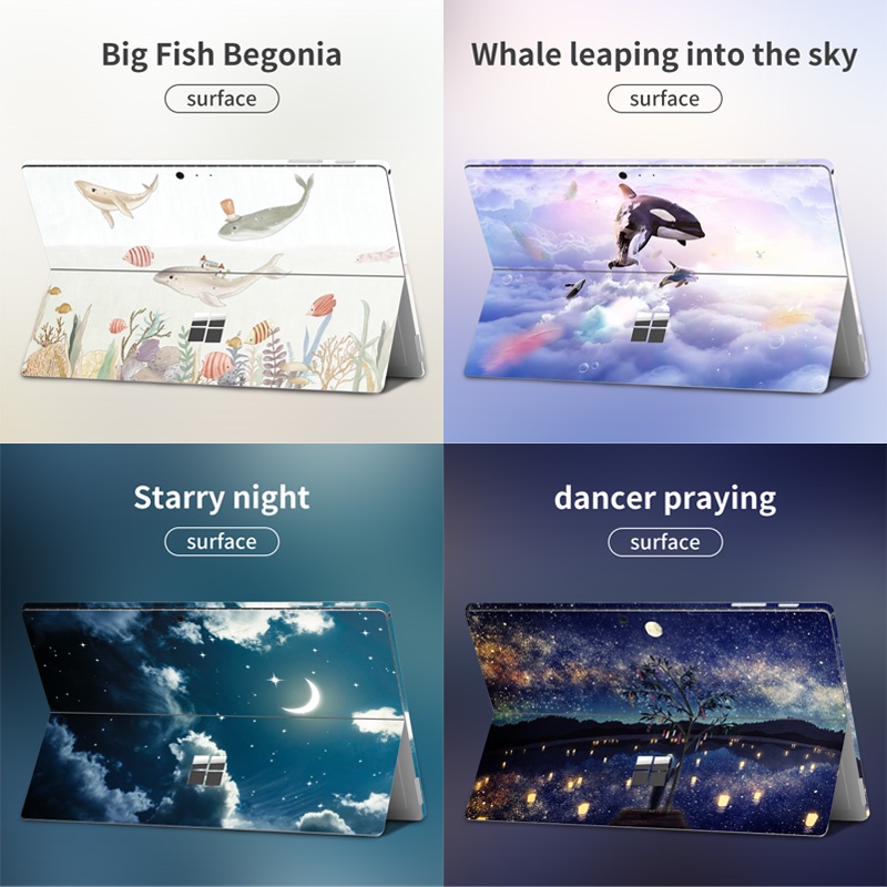 surface pro7/6/5/4/3 Skin Surface Pro X/Pro 8/Pro 9 Sticker Tablet ...