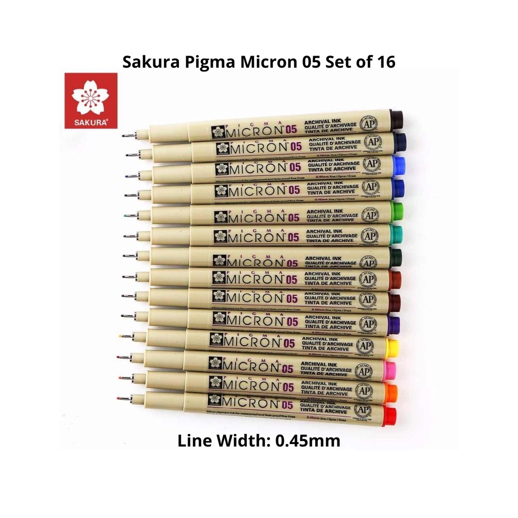 Sakura Pigma Micron Water-Based Pigment Ink Pen, Ink Pens, Drawing, Art ...