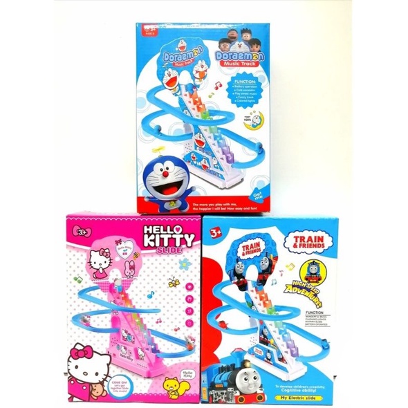 NEW ELECTRIC FUNNY CLIMBING STAIRS SLIDE TRACK WITH TWINKLING LIGHT ...