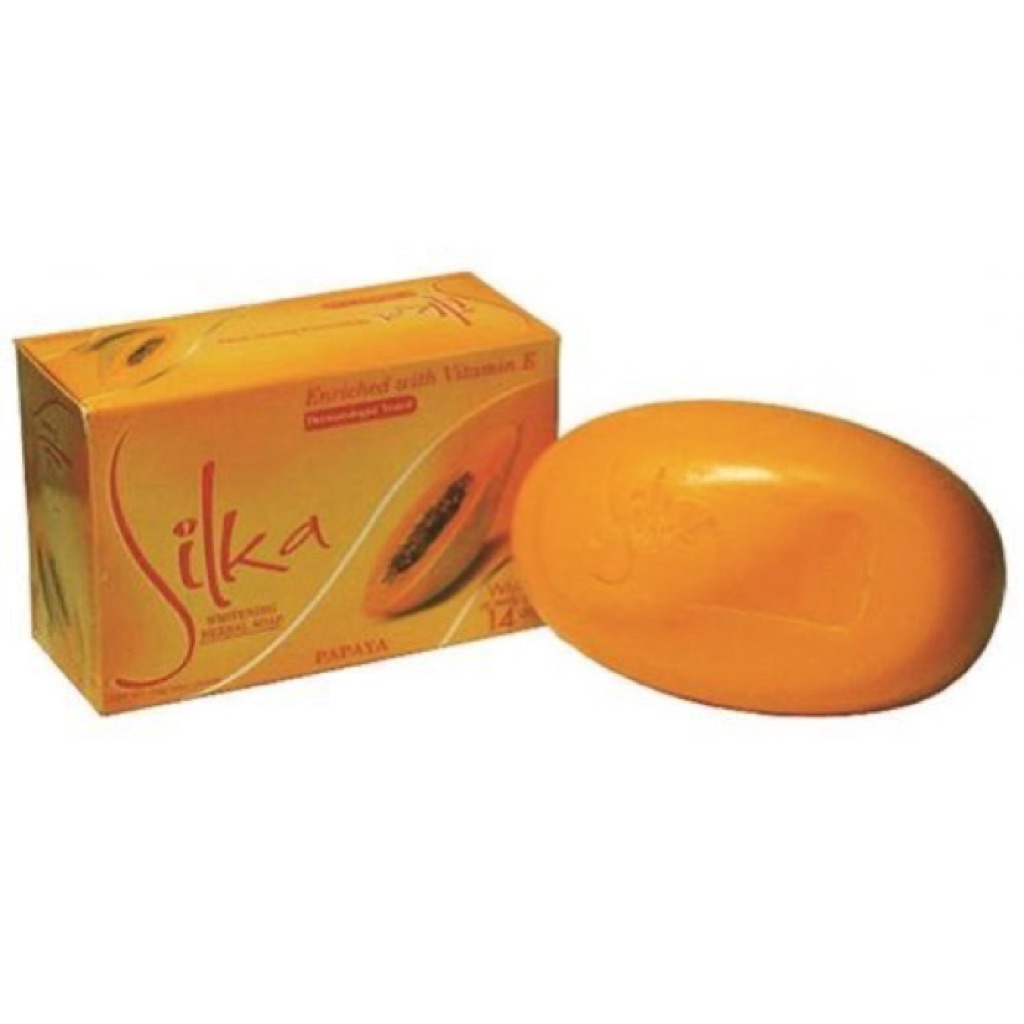 Silka Papaya Orange/Green Soaps 135g x 4 pcs | Shopee Singapore