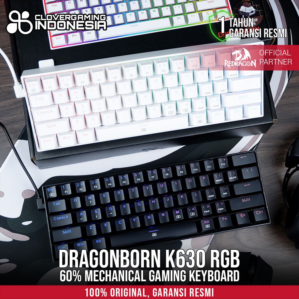 Redragon DRAGONBORN K630 RGB - K630W RGB Mechanical Gaming Keyboard ...