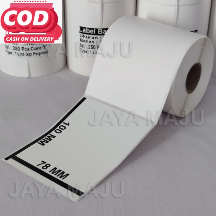 78x 100mm DIRECT THERMAL STICKER Paper - 78x 100mm BARCODE LABEL ...